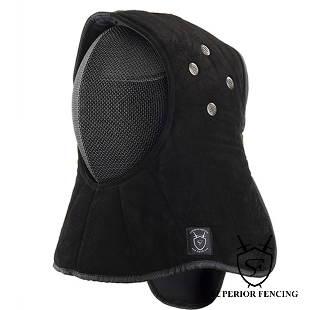 Leather Full Fencing Mask Overlay - Akado Armory